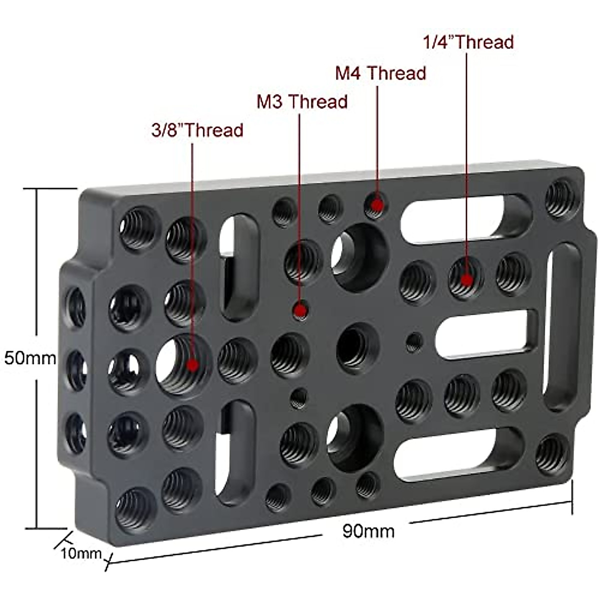 NICEYRIG Switching Plate Camera Cheese Easy Plate Applicable Railblocks, Dovetails, Short Rods