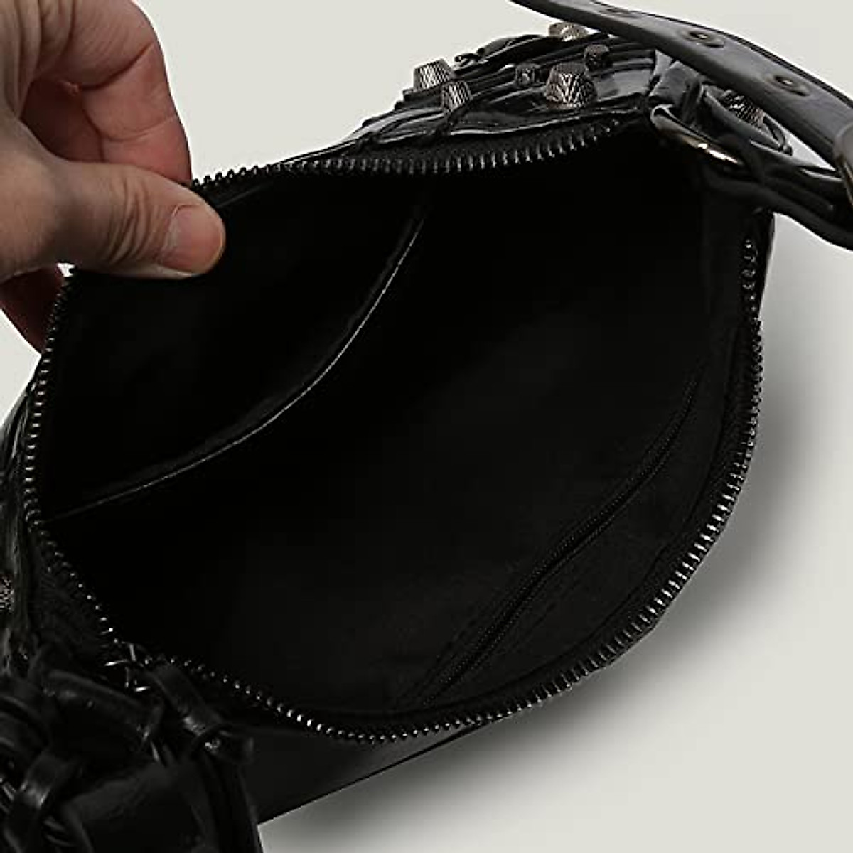 Women Shoulder Bag Leather Rivet Crossbody Bags for Women Purses and Handbags Vintage Shoulder Messenger Bags Ladies