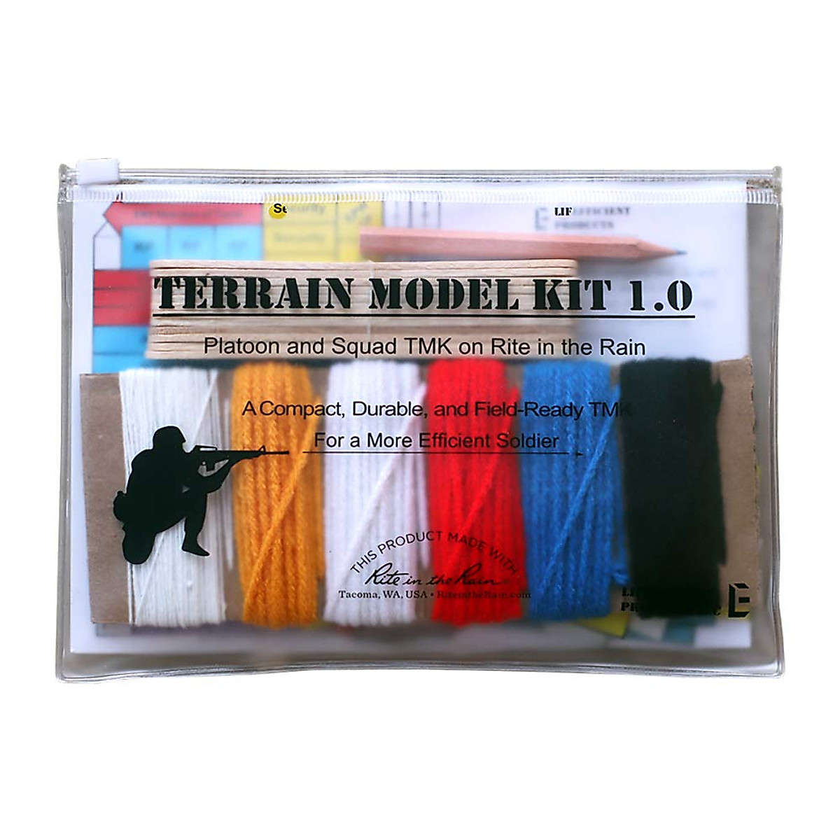 Lifefficient Products Terrain Model Kit, Platoon and Squad TMK, Army