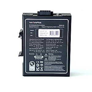 WIWAV WDH-5ET-POE 10/100Mbps Unmanaged 5-Port PoE Industrial Ethernet Switches with DIN Rail/Wall-Mount (UL Listed,Fanless,-30℃~75℃)