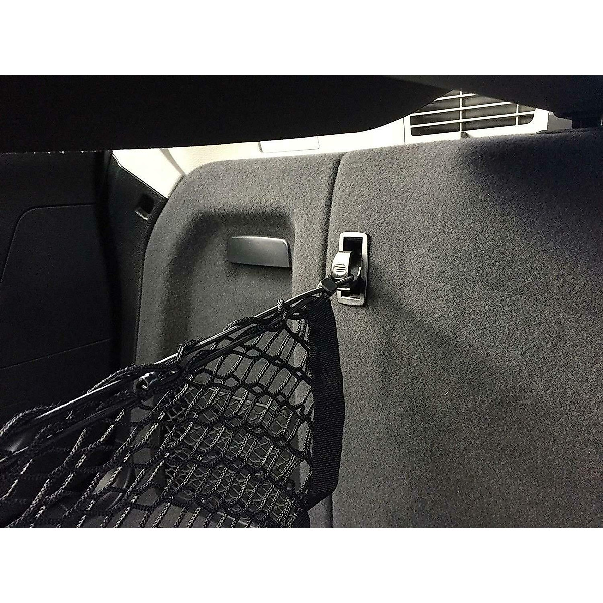 EACCESSORIES EA Rear Trunk Organizer Cargo Net for BMW X3 2011-2023 - Envelope Style Cargo Net for SUV - Premium Mesh Elastic Car Trunk Organizer Vehicle Carrier Storage - Compatible with BMW X3