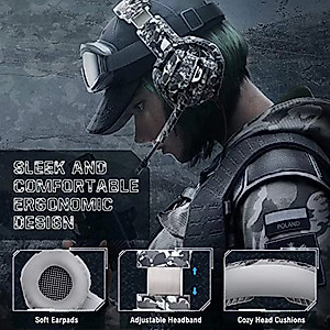 FEIYING Gaming Headset with Microphone, Gaming Headphones Stereo 7.1 Surround Sound PS4 Headset 50mm Drivers, 3.5mm Audio Jack Over Ear Headphones Wired for PC Switch Playstation Xbox PS5 Laptop