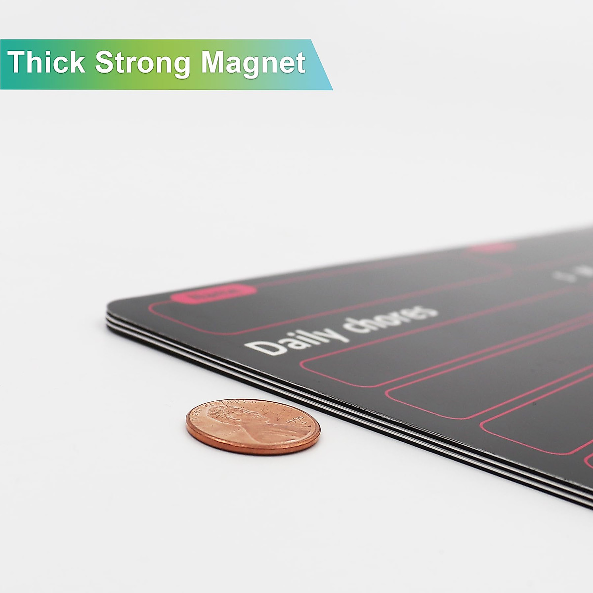 Magnetic Chore Chart for Kids Multiple Kids 3 Responsibility Charts & 1 Menu Board, Chore Chart for Teenagers Behavior Chart for Kids at Home, Dry Erase Chore Chart for Fridge Homeschool Supplies