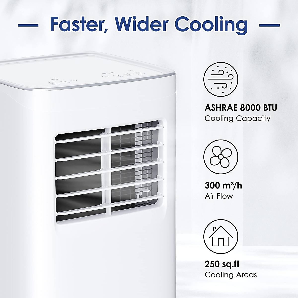 EUHOMY AC-8 Portable air Conditioner, White