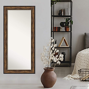 Amanti Art Bronze Full Length Mirror, 68x32 Ballroom Bronze Tall Free Standing Body Wall Mirror Full Length for Dressing, Traditional Frame, Lean on Floor or Hang, Wall Decor from WI, USA