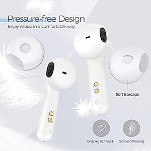 Wireless Earbuds, Bluetooth Earbuds in Ear with Wireless Charging Case/USB-C, ENC Noise Cancelling, Wireless Earphones Hi-Fi Stereo Sound Headphones, Touch Control/25H/IPX7 for Sports/Work/3 Mode