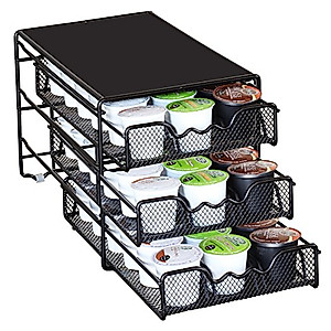 DecoBros 3 Tier Drawer Storage Holder 54 Keurig K-cup Coffee Pod.