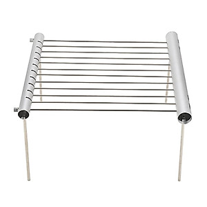 Portable Stainless Steel Folding BBQ Tube Outdoor Grill for Compact Camping and Backpacking - Perfect for Home Cookouts Too