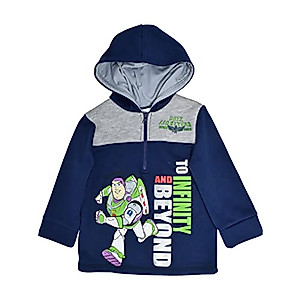 Disney Pixar Toy Story Buzz Lightyear Toddler Boys Half Zip Hoodie 3T
