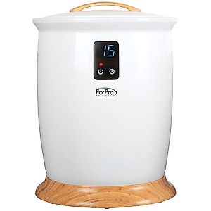 ForPro Luxury Towel Warmer, Extra Large Bucket-Style Hot Towel Warmer with Auto Shut Off, 4 Timer Settings for Home and Bathroom, White