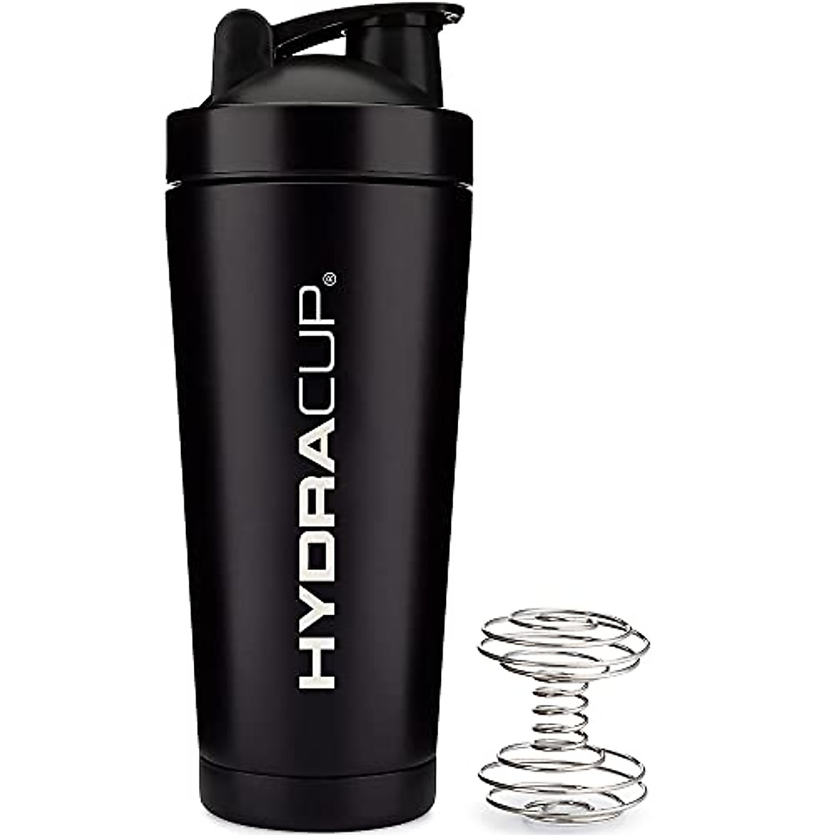Hydra Cup - [3 PACK Insulated Stainless Steel Shaker Bottle with Barbell Blender Wire Whisk, Double Walled Vacuum Protein Mixes Shaker Cup, Keep Hot & Cold (3)