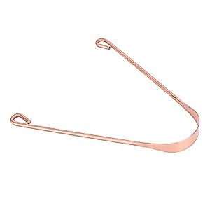 Tongue Scraper Bad Breath Treatment Pure Copper Tongue Cleaner Easy to Use Tongue Scraper for Adults U Shaped Tongue Scrubber Tongue Cleaner Maintain Oral Hygiene Scraper