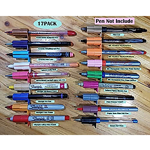 17 Packs Pen Adapter Set Compatible with Cricut (Explore Air, Air 2,Air 3, and Maker,Maker 3), Pen Adapter Compatible with (Sharpie/Bic/Crayola/Sakura/Pilot/Pentel/Paper Mate/Mitsubishi uni-Ball)