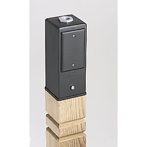 Arlington Industries GPD9B Gard-N-Post Outdoor Deck-Mount Light Post for Outlets/Lamps, 9-Inch, Black