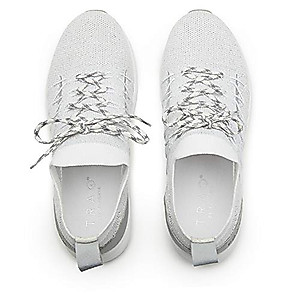 TRAQ by Alegria Synq 2 Womens Smart Walking Shoe Silver 8-8.5 M US