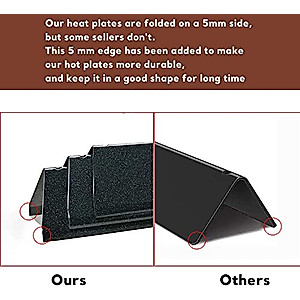 QuliMetal 7636 15.3“ Flavorizer Bars and 7639 Cooking Grates for Weber Spirit I and II 300 Series Grills with Front Controls