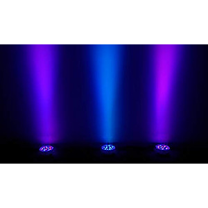 (8) Rockville RockPAR50 LED RGB Compact Par Can DJ/Club/Stage DMX Wash Light - White