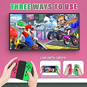 DILITT Gamepad Controllers for Nintendo Switch,Left Right Controller Replacement for Switch/Lite/OLED,Switch Controllers Gamepad Supports Screenshot/Wake-up Function/Motion Control（HL）