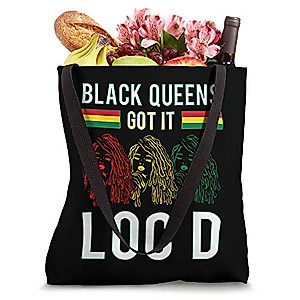 Black Queens Got It Loc'd Hair Afro Lover Melanin Dreadlock Tote Bag