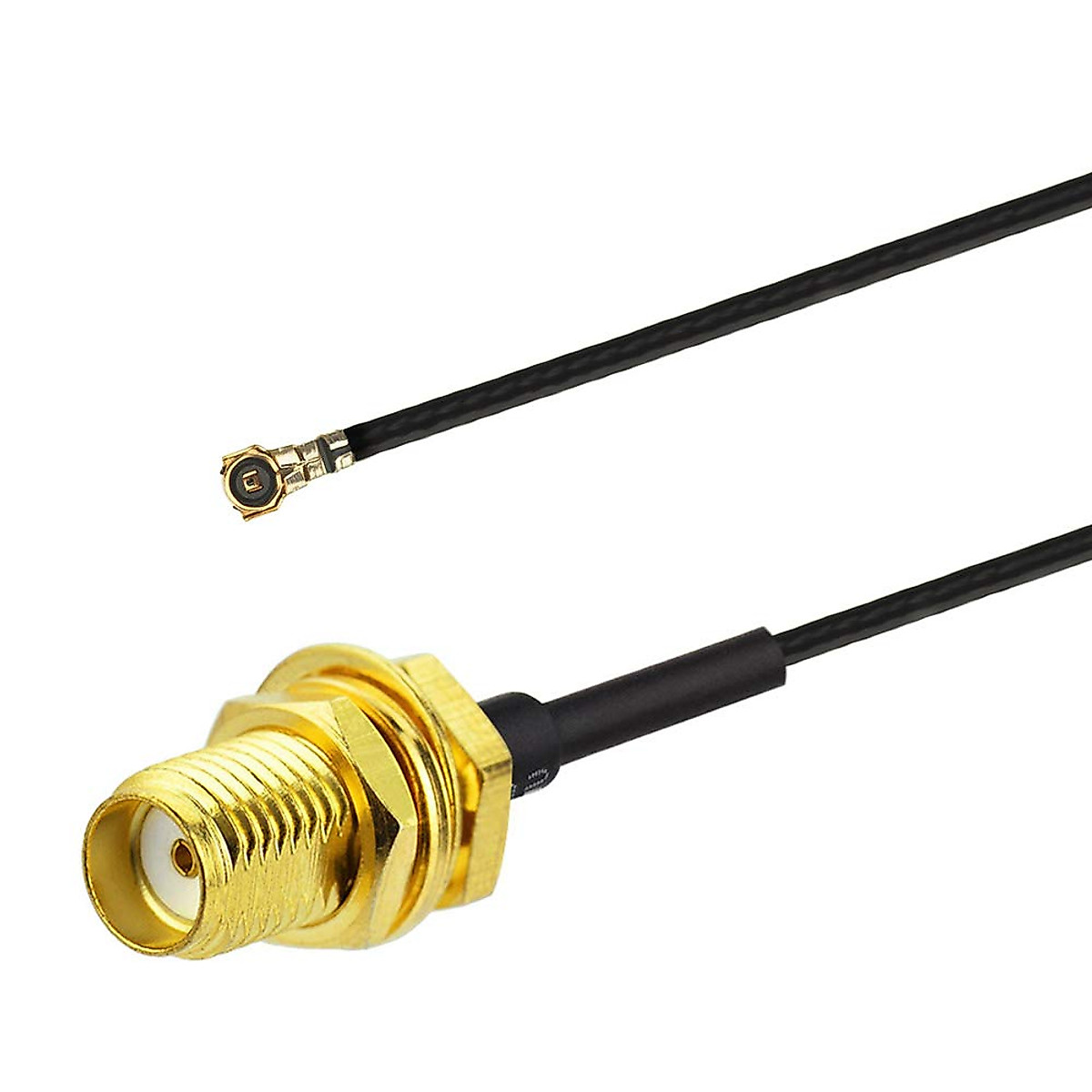 Superbat U.fl/IPEX MHF4 Cable Mini PCI to SMA Bulkhead Coaxial Cable 12inch for M.2 NGFF Interface Wireless Routers Mini PCIe Cards Network Extension Pigtail PCI WiFi Repeater 2-Pack