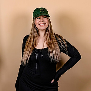 Hanna Roberts Green Pickleball Hat | Cap, Pickle Baller in Yellow Embroidered Letters