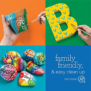 Apple Barrel PROMOABI Acrylic Paint Set, 2 Fl Oz (Pack of 18), Assorted Matte Colors, 18 Count