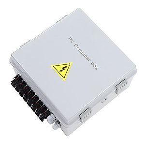 Solar Combiner Box, 8 String PV Combiner Box 10A Rated Current 80A DC Breaker Solar Combiner Box for Off Grid Solar, Power Distribution Blocks