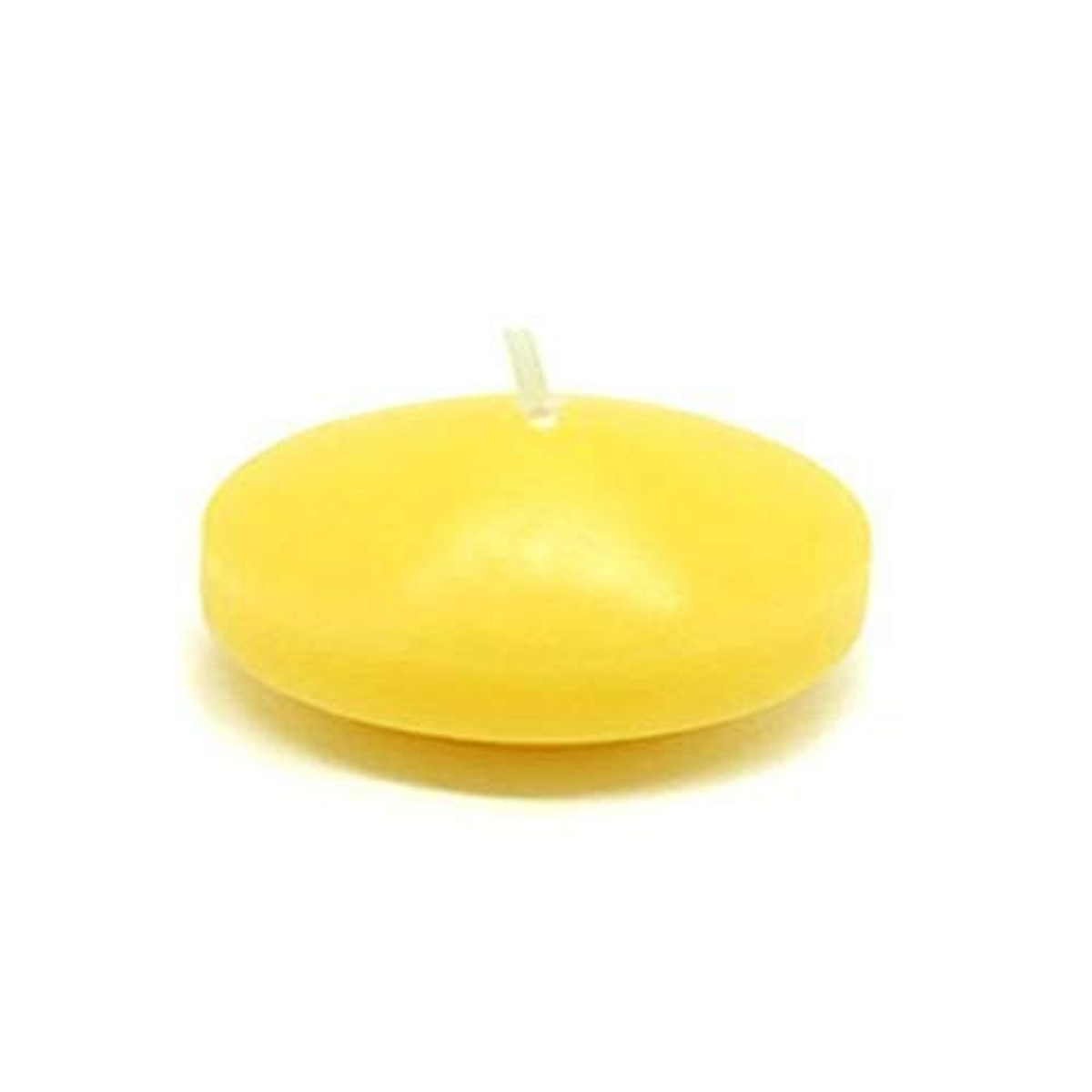Zest Candle 24-Piece Floating Candles, 1.75-Inch, Yellow