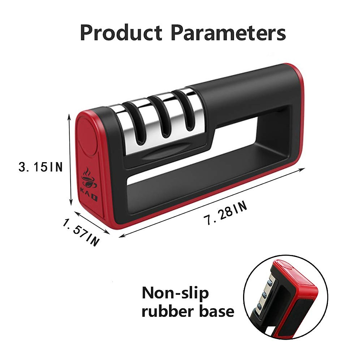 Knife Sharpener,3in1 Quickly Restore and Polish Blades, Safe and easy to use