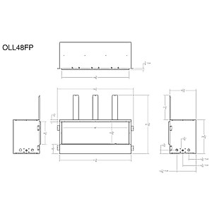 Empire Outdoor 60" SS Manual Ignition Linear Fireplace - Natural Gas