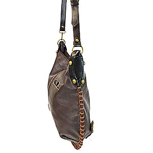 Chala Purse Handbag Hobo Cross Body Convertible Chocolate Guitar Bag