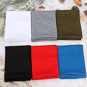 Messen 6 Packs Spandex Dreadlocks Tube Unisex Stretch Dreadlocks Band Open End Elastic Hair Cover