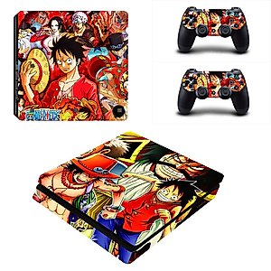 Vanknight PS4 Slim Console Controllers Skins Set Anime Vinyl Sticker Decal Wrap Monkey