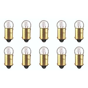 CEC Industries #53X Bulbs, 14.4 V, 1.728 W, BA9s Base, G-3.5 shape (Box of 10)