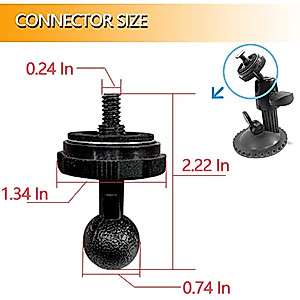DOUXURY Windshield Suction Cup Bracket Mount for 7 9 10.1 Inch Monitor Display, Fix The Monitor on Windshield Dash Board, Metal-Made, Strong Load-Bearing for B09N365BM5 B083XGR7D5 B083XRJD8L