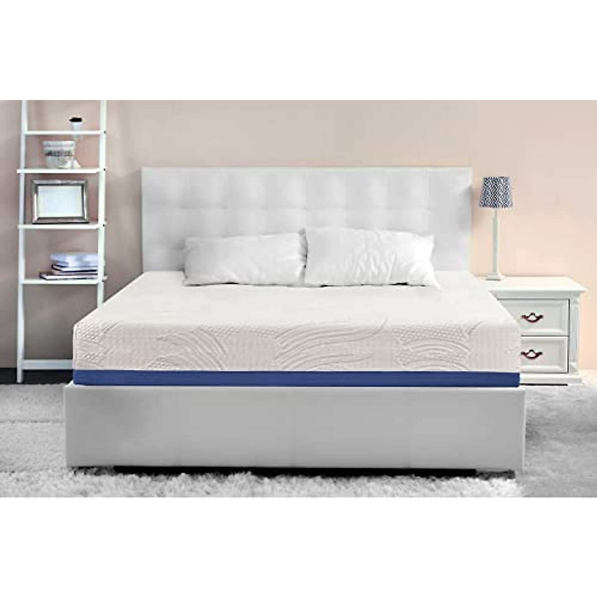 Irvine Home Collection Queen Size 12-Inch, Gel Memory Foam Mattress, Medium Firm Feel, Breathable, Cool Sleep and Pressure Relief, CertiPUR-US Certified, Temperature Balanced (1500)
