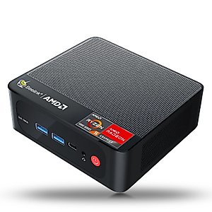 Beelink SER5 Mini PC,AMD Ryzen 5 5560U Processor,up to 4.0 GHz(6C/12T),Mini Computer with 16G DDR4 RAM/500GB M.2 2280 NVMe SSD,Support 4K FPS/WiFi 6/BT5.2/Triple Screen Display/USB3.2/Gigabit LAN