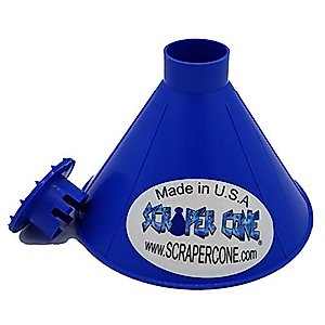 SCRAPER CONE®️ The Original Ice Scraper, Snow Removal Made in The USA Magical Frost Removal Funnel Shaped Cleaning Tool Car Windshield Deicer Magic Scrapers Instascrape round snow shovel brush
