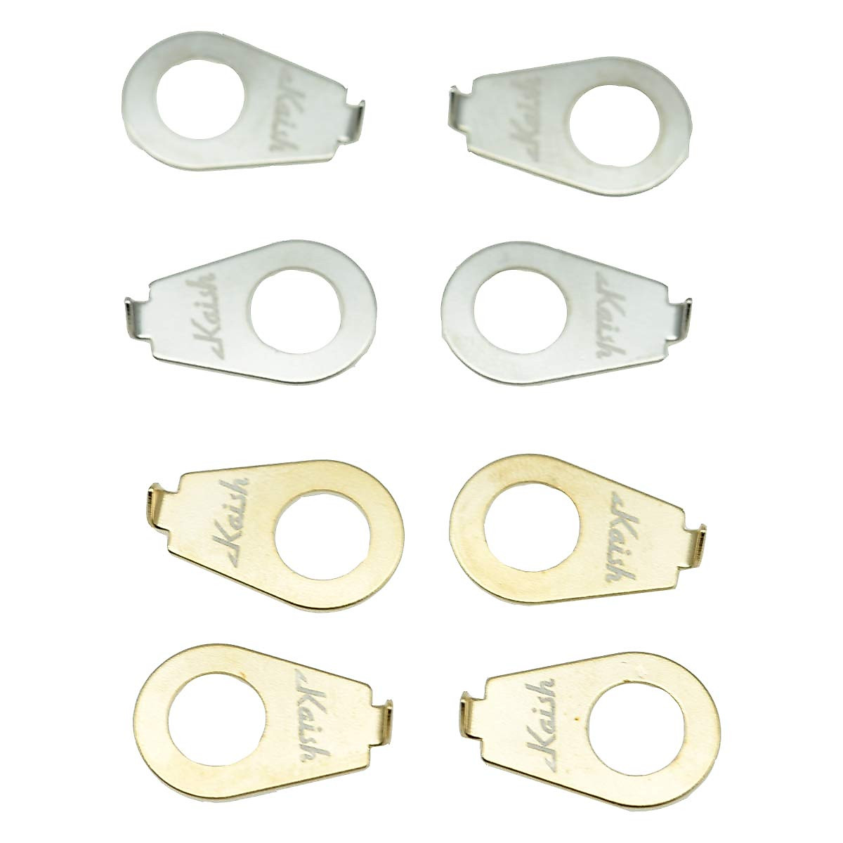 KAISH 4pcs Chrome LP Guitar Knobs Pointer Plate Knob Indicator for Epi Les Paul