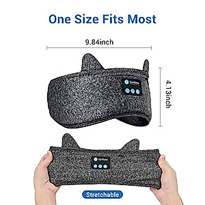 Yontune Sleep Headphones Headband Wireless Music Cozy Sport for Travel Sleeping Workout Unique Gifts