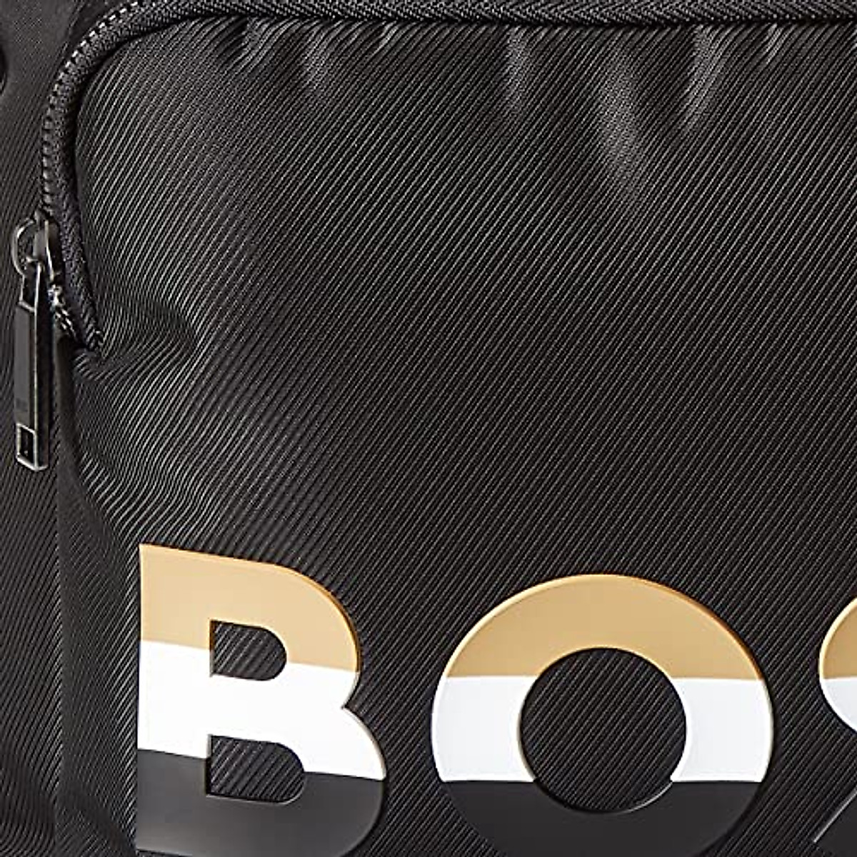 BOSS Men's Iconic Logo Nylon Backpack, Galaxy Black, One Size