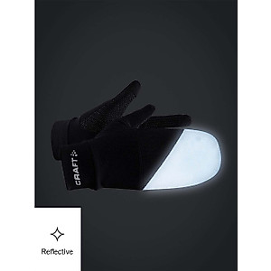 Craft Sportswear Unisex ADV Lumen Hybrid Glove, Black, Large
