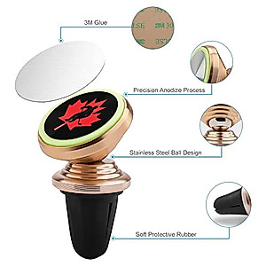 Canada Hockey Player Maple Leaf Super Strong Magnet Car Phone Holder Mount Air Vent Compatible with All Smart Phones and Tablets