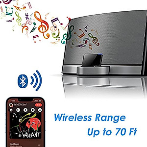 Bluetooth Wireless Receiver Adapter for Bose Sounddock Portable Digital Music System SoundLink Air