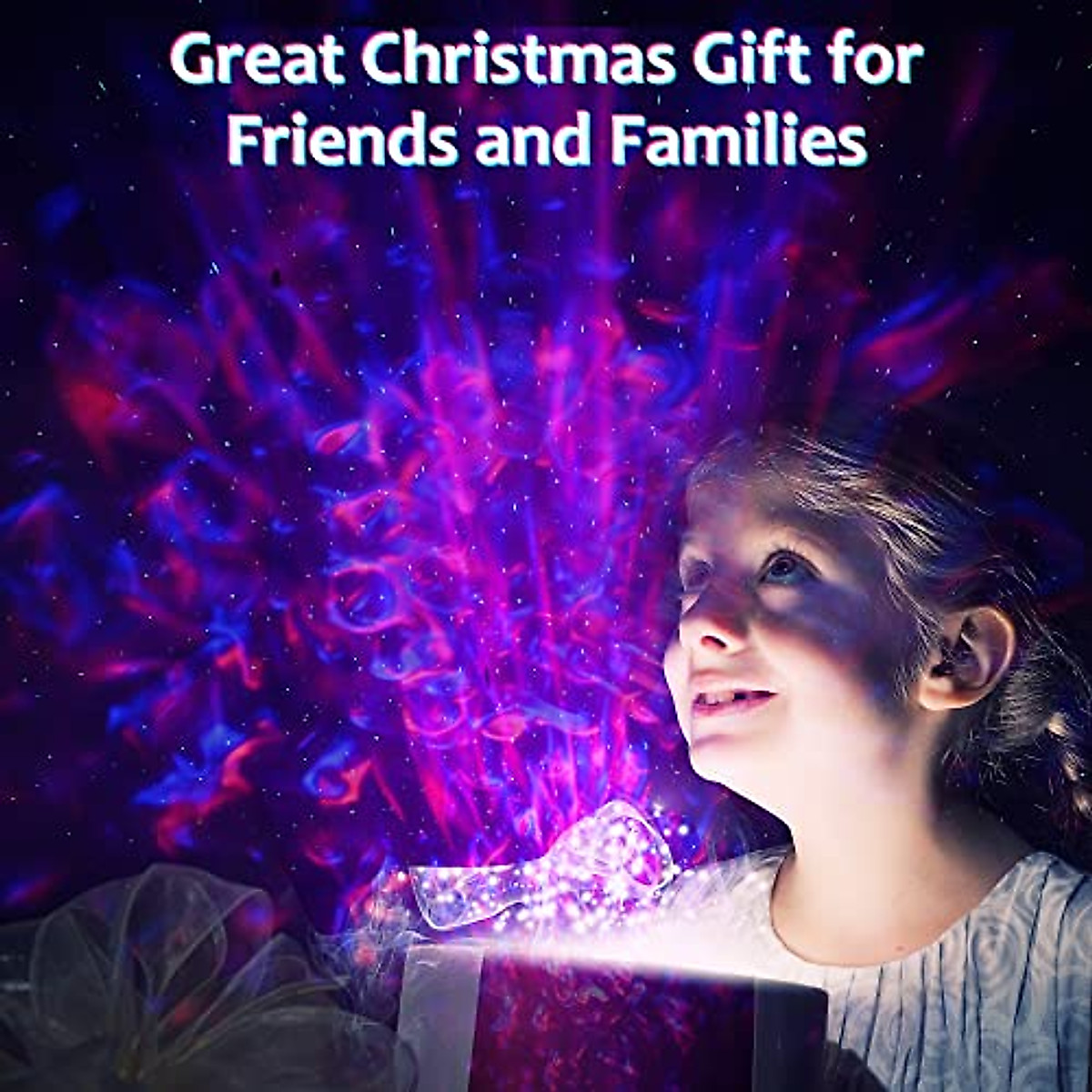 Star Projector, 4 in 1 Galaxy Light Projector with Remote & Voice Control, 18 Lighting Effects Starry Sky Projector Lights with Bluetooth Speaker for Bedroom, Home Theater, Gaming Room Decoration