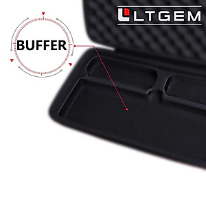 LTGEM EVA Hard Case for Numark DJ2GO2 or Numark DJ2GO2 Touch – Compact 2 Deck USB DJ Controller (Black)