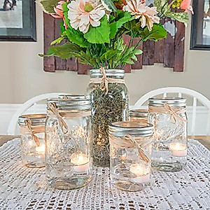 Stonebriar Bulk 48 Pack Unscented Smokeless Long Clear Cup Tea Light Candles with 8 Hour Extended Burn Time, 48 Count