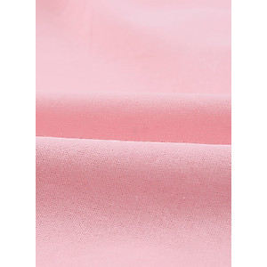 JMIERR Mens Cotton Linen Casual Stylish Button-Down Shirt Long Sleeve Business Fitted Dress Shirts Summer Beach Shirts for Men Old Money Regular Fit with Pocket, US 46(XL), Pink