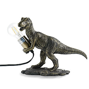 Jazzco Retro Dinosaur Lamp Decoration Light Animal Desk Lamp Vintage Lamp for Reading Living Room Kid's Baby Room Children Bedroom Bars Bedrooms