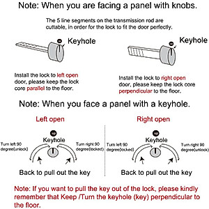 LWZH 6.3" Matte Black Privacy Pocket Door Lock Hardware, Invisible Recessed Handle Latch with Keys, Sliding Door Mortise Lock, Double Barn Door Lock Furniture Hardware